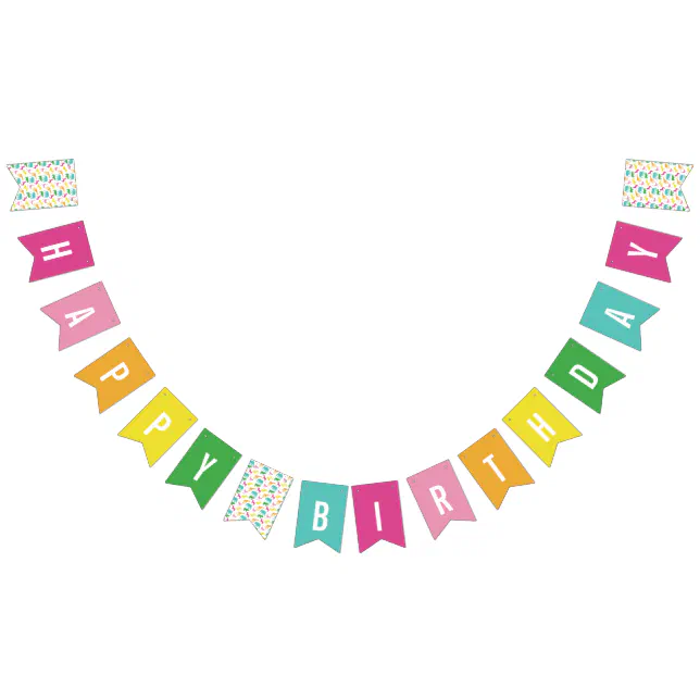Preppy Safari Animal Silhouette Birthday Banner | Zazzle