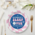 Preppy Sleep Over Tween Birthday Party Paper Plates | Zazzle