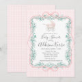Preppy Southern baby carriage baby shower invite | Zazzle