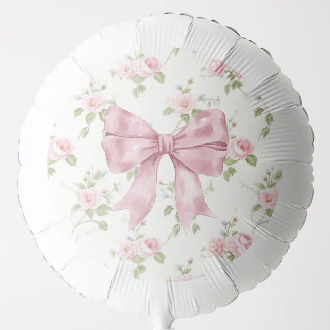Preppy Southern Pink Girl Floral Baby Shower Balloon | Zazzle