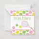 Preppy Tennis Personalized Gift Enclosure Cards | Zazzle