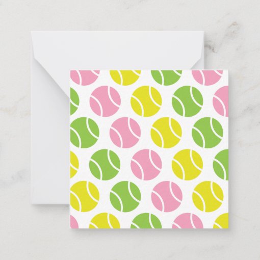 Preppy Tennis Personalized Gift Enclosure Cards | Zazzle