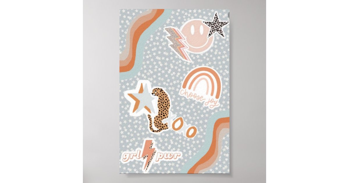 Preppy wall poster | Zazzle