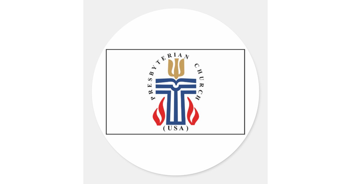Presbyterian Flag Classic Round Sticker | Zazzle