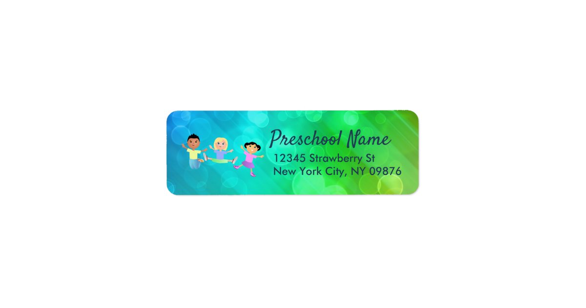 Preschool Address Labels | Zazzle