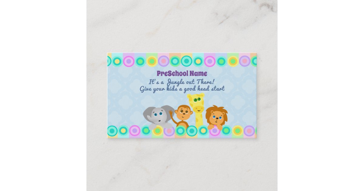 PreSchool Business Cards | Zazzle