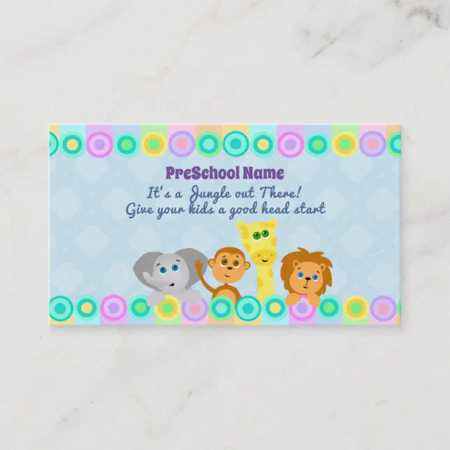 PreSchool Business Cards | Zazzle