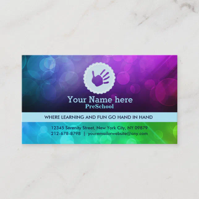 Preschool Business Cards | Zazzle