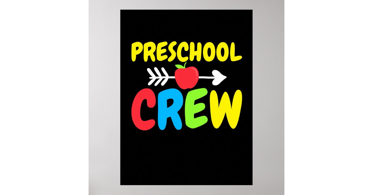 Preschool Crew Teacher Poster | Zazzle