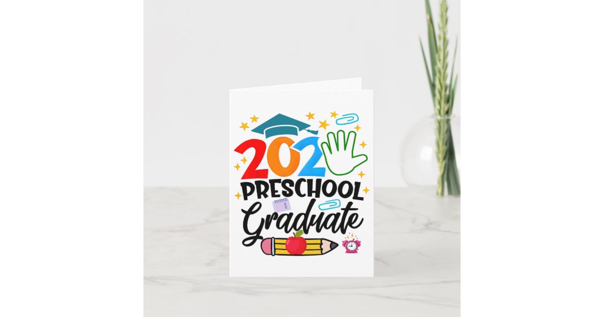 Preschool Graduate Pre-k Grad 2025 Preschool Gradu Card | Zazzle