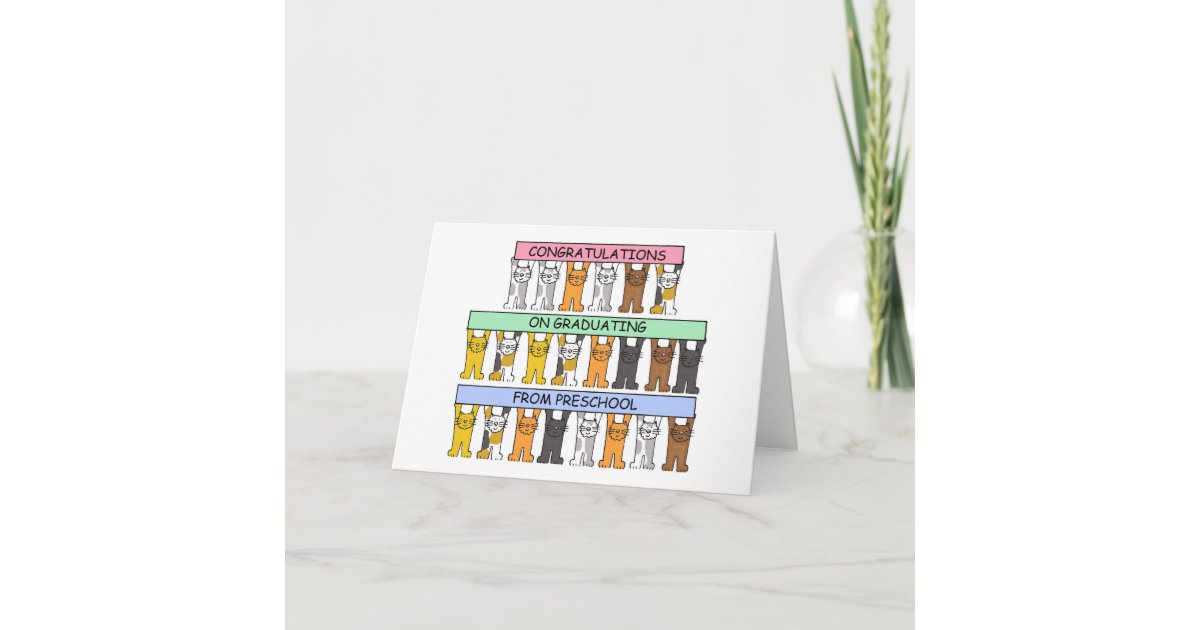 Preschool Graduation Congratulations Card | Zazzle