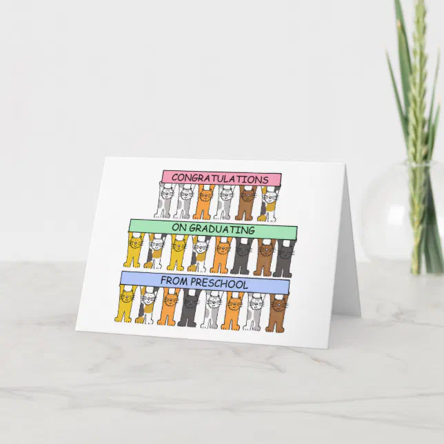 Preschool Graduation Congratulations Card | Zazzle