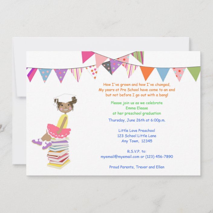 Preschool or Kindergarten Invitations | Zazzle