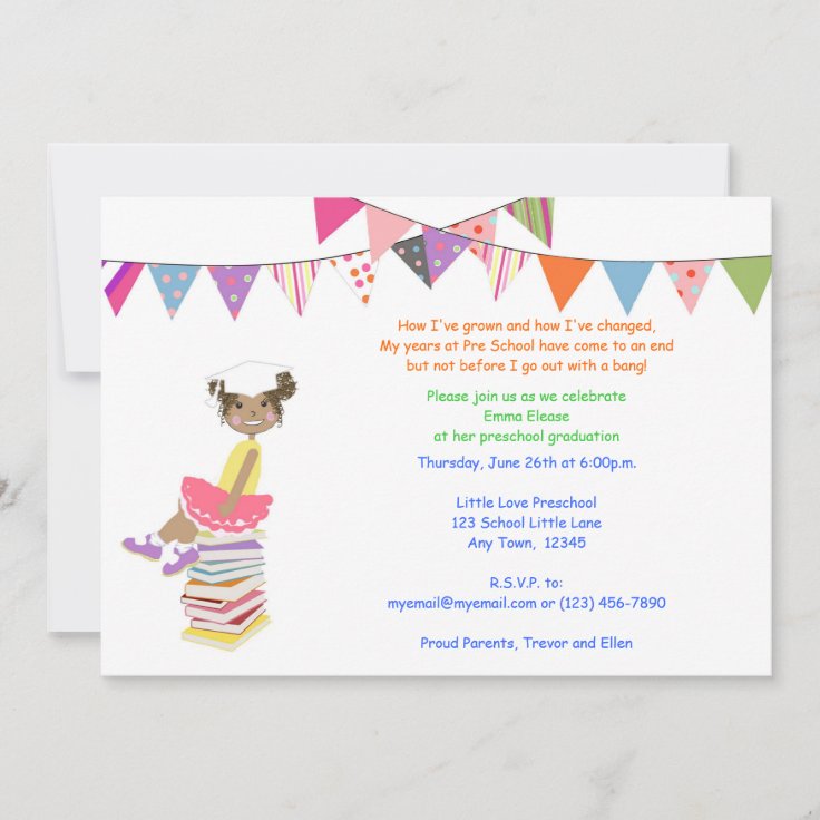 Preschool or Kindergarten Invitations | Zazzle