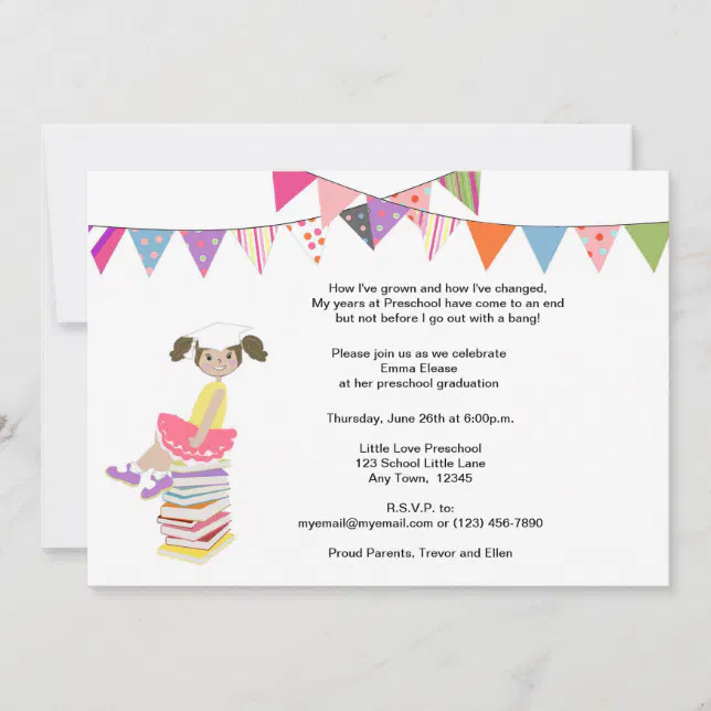 Preschool or Kindergarten Invitations | Zazzle