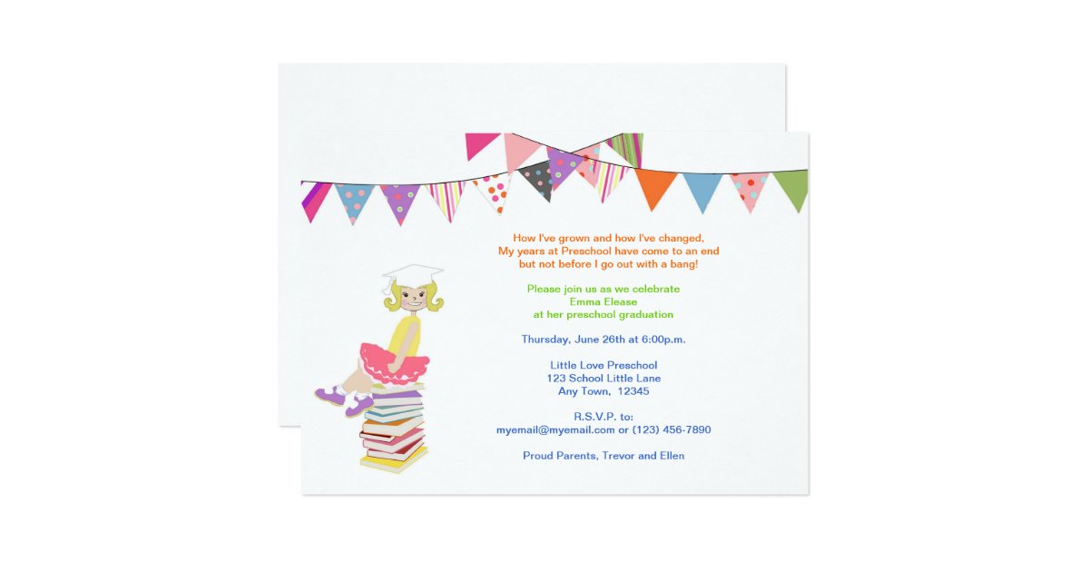 Kindergarten Invitation Template
