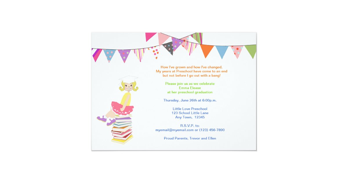 Preschool or Kindergarten Invitations | Zazzle.com