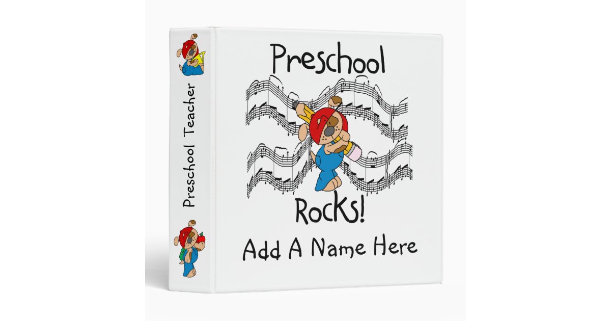 Preschool Rocks Teacher Binder | Zazzle