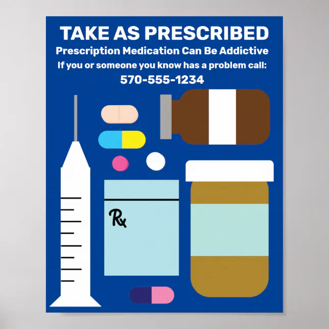 Prescription Drug Abuse Awareness Poster | Zazzle