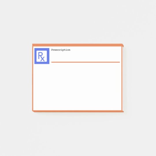 Prescription Faux RX Post-it Notes | Zazzle.com