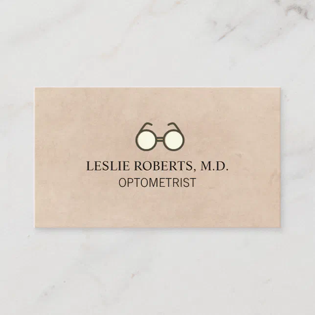 Prescription Glasses | Optometrist Business Card | Zazzle
