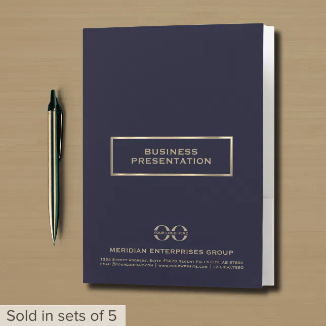 Presentation Folder Custom Logo | Zazzle