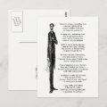 President Abraham Lincoln Tribute Vintage Poem Postcard | Zazzle