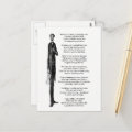 President Abraham Lincoln Tribute Vintage Poem Postcard | Zazzle