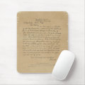 President Abraham Lincoln's Letter to Mrs. Bixby Mouse Pad | Zazzle