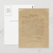 President Abraham Lincoln's Letter to Mrs. Bixby Postcard | Zazzle