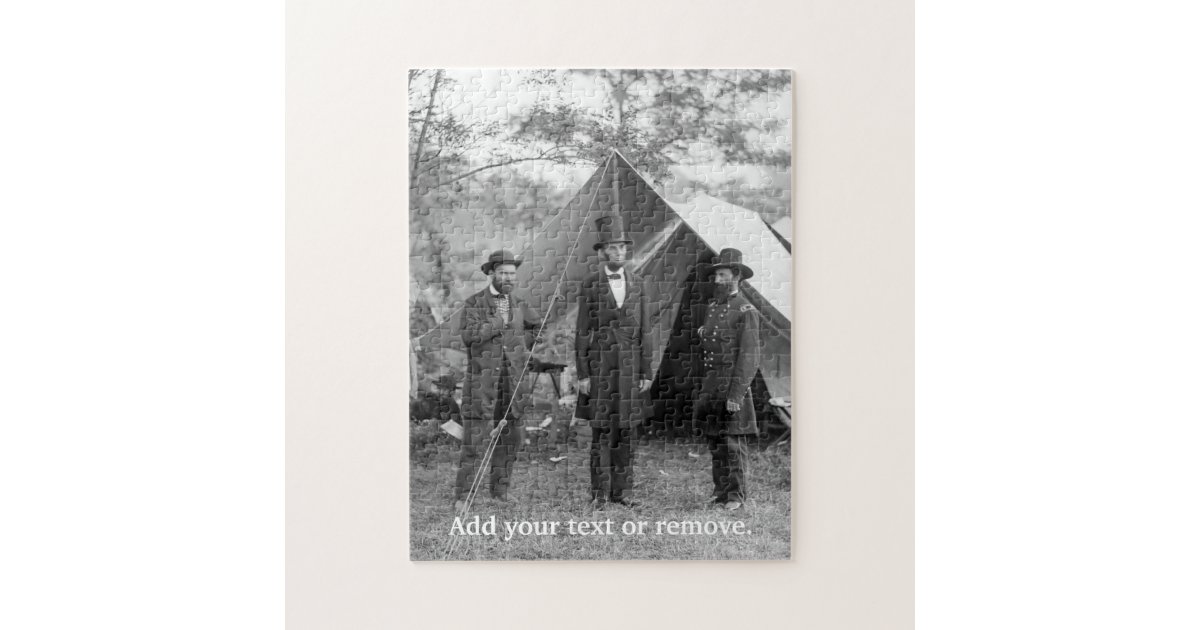 President Abrahem Lincoln during the Civil War, Jigsaw Puzzle | Zazzle