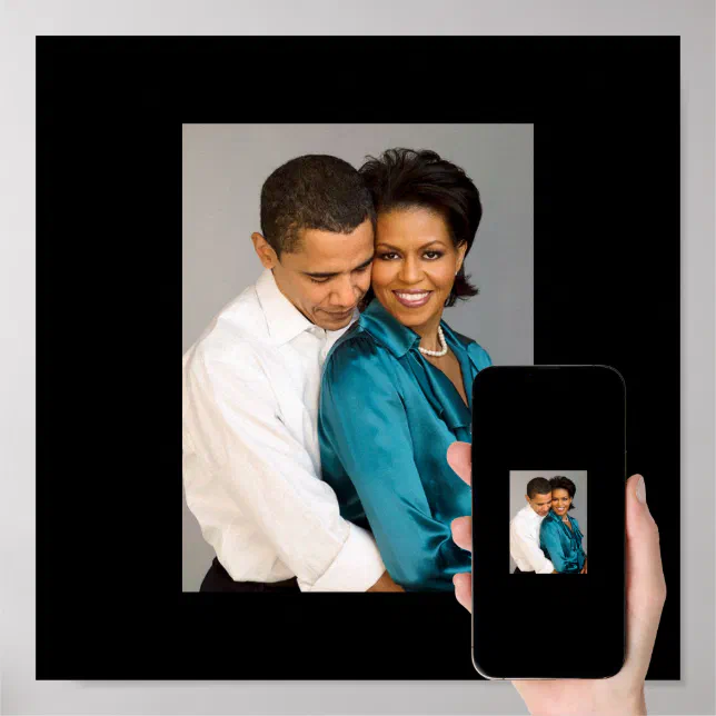 PRESIDENT BARACK & MICHELLE OBAMA POSTER | Zazzle