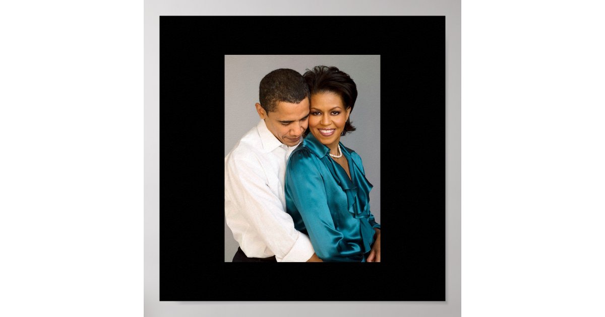 PRESIDENT BARACK & MICHELLE OBAMA POSTER | Zazzle