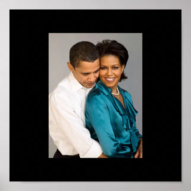 PRESIDENT BARACK & MICHELLE OBAMA POSTER | Zazzle