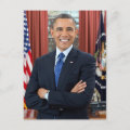 President Barack Obama 2nd Term Official portrait Postcard | Zazzle