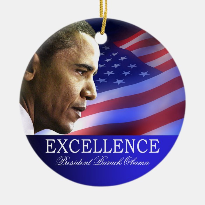 President Barack Obama Christmas Ornament | Zazzle.com
