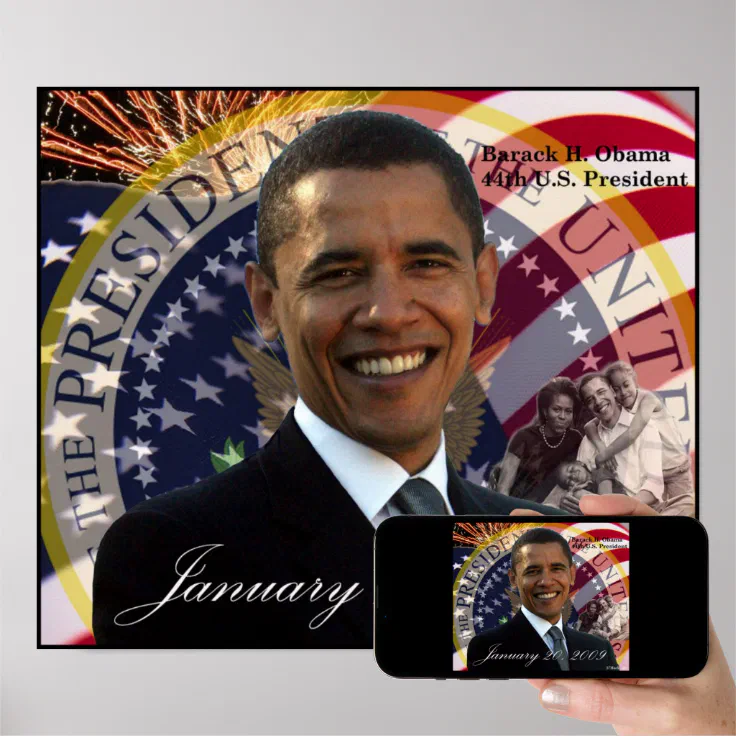 President Barack Obama Inaugural Poster | Zazzle