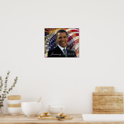 President Barack Obama Inaugural Poster | Zazzle