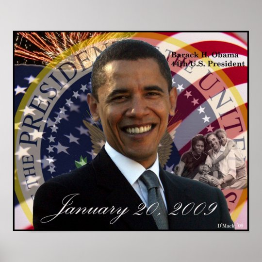 President Barack Obama Inaugural Poster | Zazzle.com