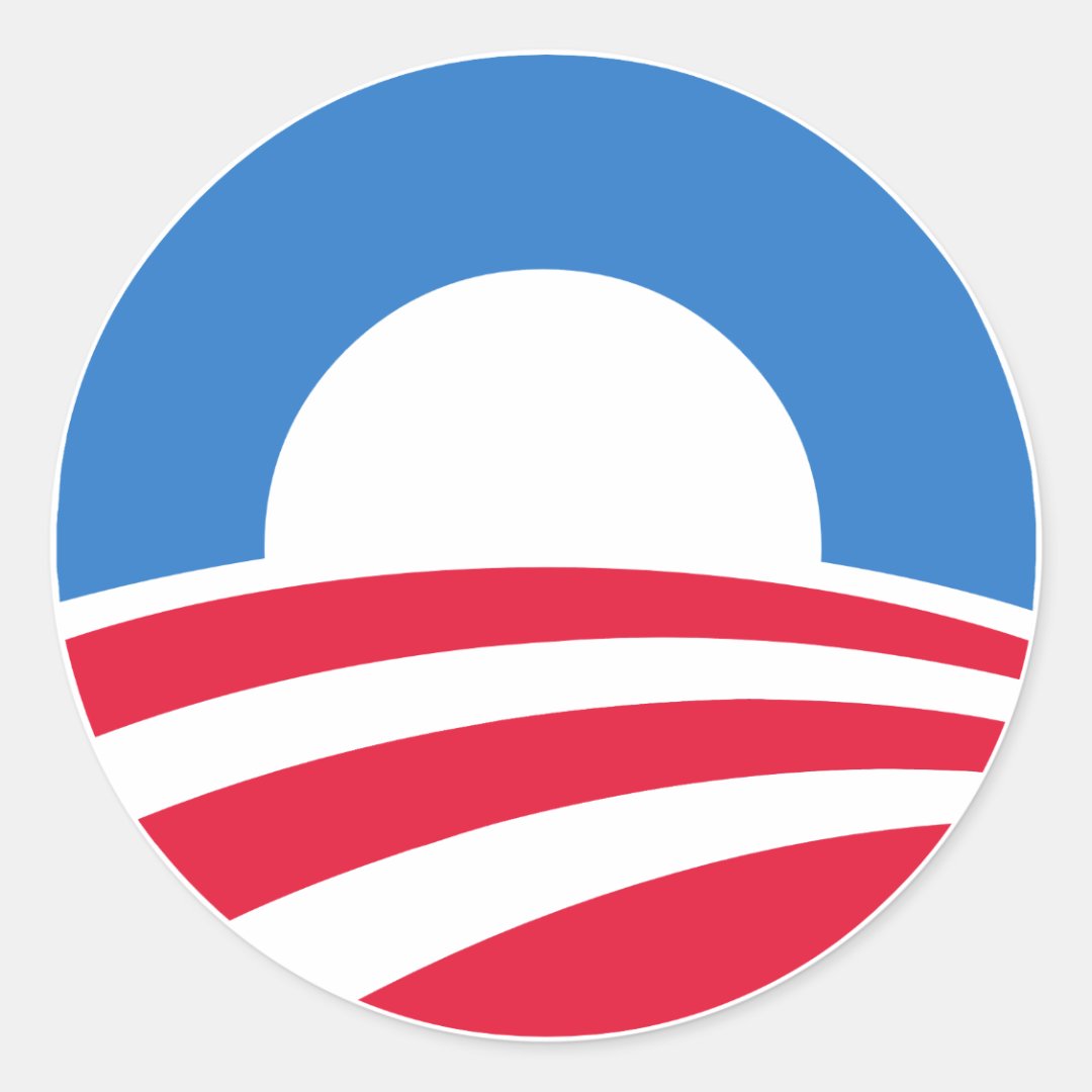 President Barack Obama Logo Stickers | Zazzle