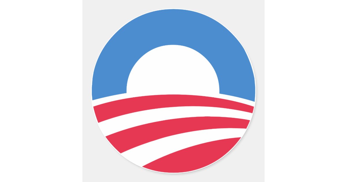 President Barack Obama Logo Stickers | Zazzle.com