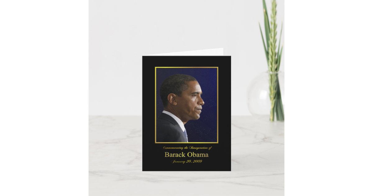 President Barack Obama - Paper Greeting Card | Zazzle