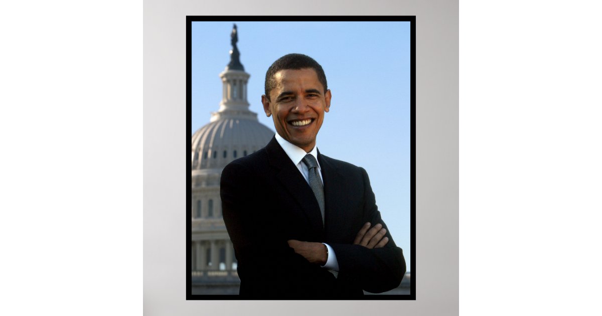 President Barack Obama Senator Portrait Poster | Zazzle