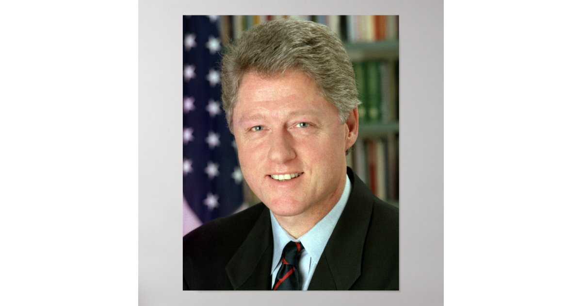 President Bill Clinton White House Photo Poster | Zazzle