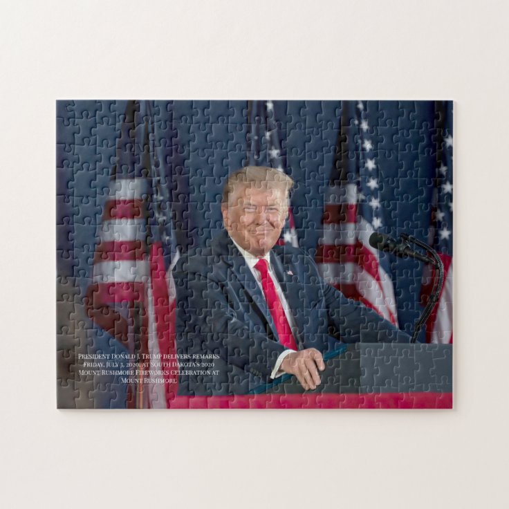 President Donald J. Trump Mt Rushmore Speech Jigsaw Puzzle | Zazzle