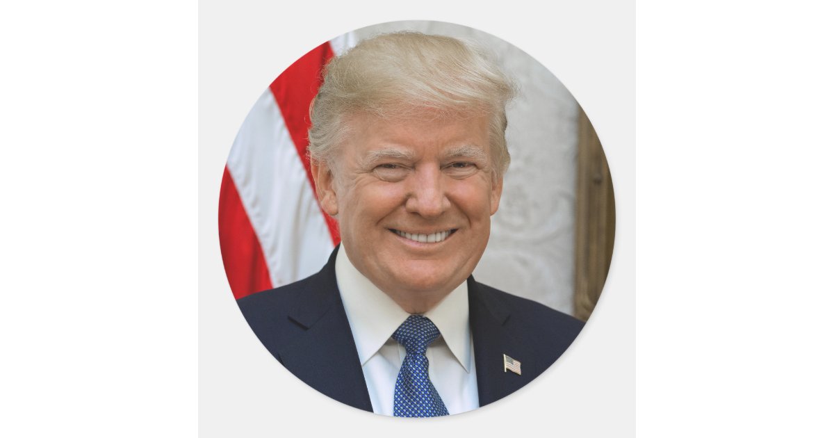 President Donald J. Trump Sticker | Zazzle