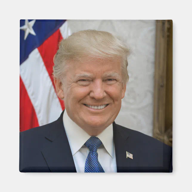 President Donald Trump 2017 Official Portrait Magnet | Zazzle