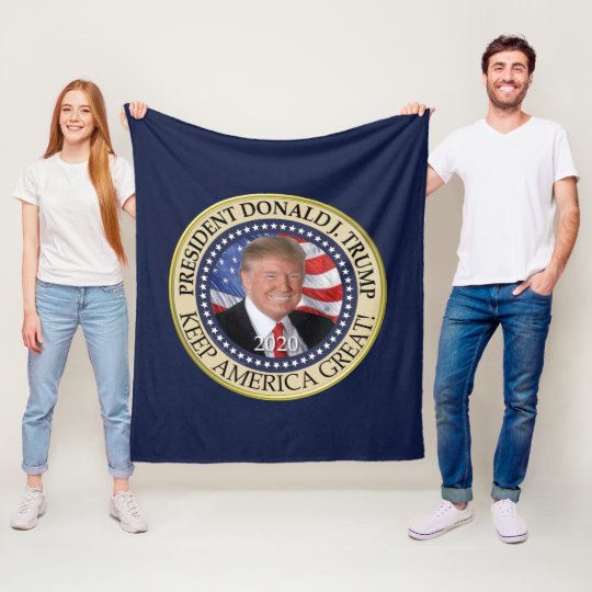 President Donald Trump 2020 Keep America Great Fleece Blanket | Zazzle.com