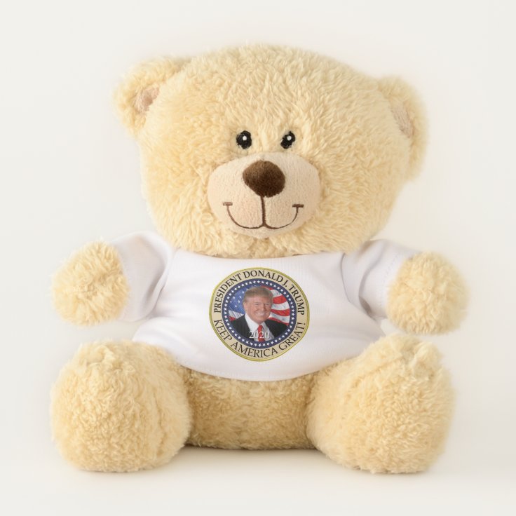 President Donald Trump 2020 Keep America Great Teddy Bear | Zazzle