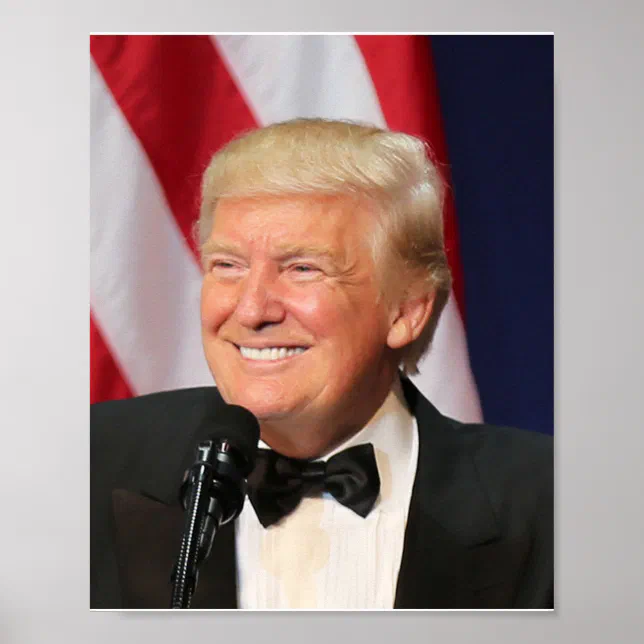 President Donald Trump At His Inauguration Poster | Zazzle
